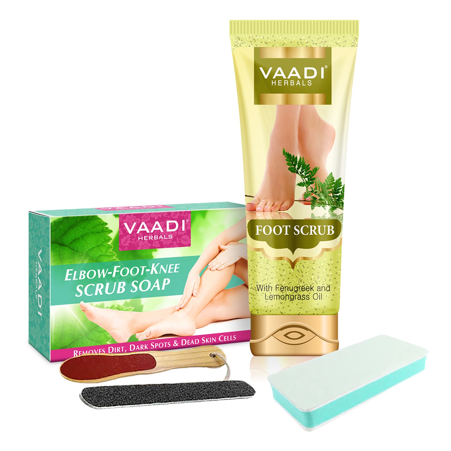 Foot Care Set - For Soft, Smooth & Moisturized Feet – Vaadi Organics ...